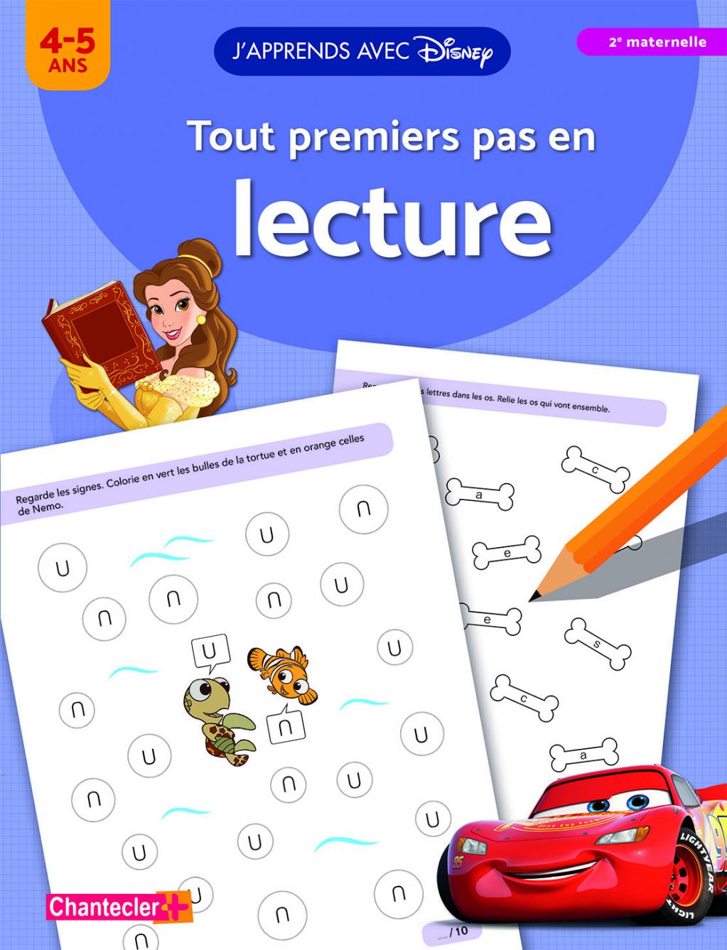 J'apprends avec Disney - Tout premiers pas en lecture - (4-5 ans ...