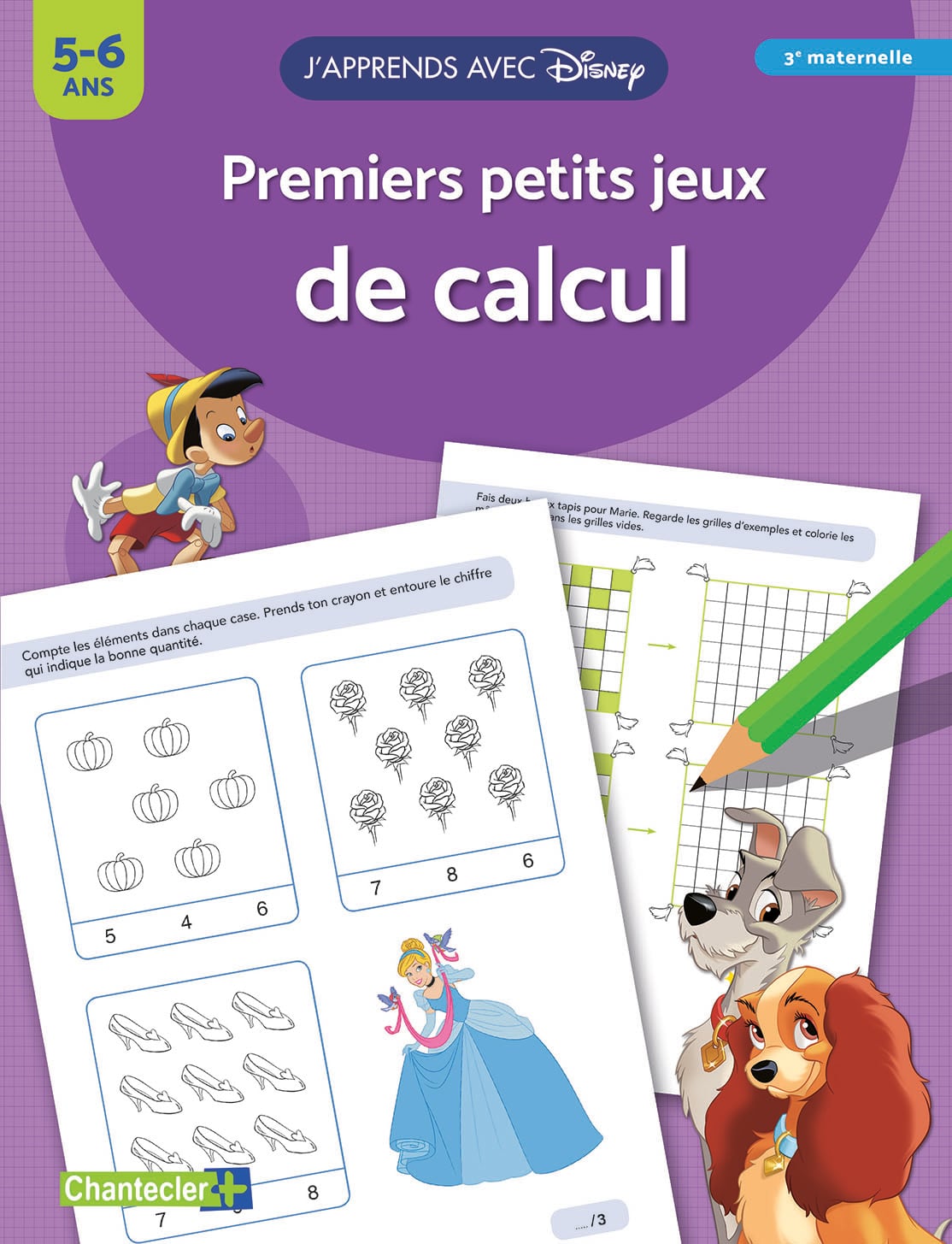 J'apprends avec Disney - Premiers petits jeux de calcul - (5-6 ans ...