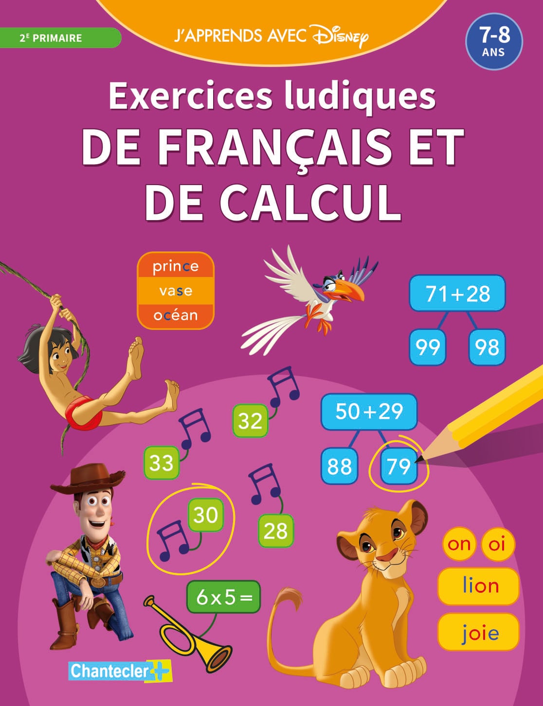 J'apprends avec Disney - Exercices Ludiques - Fr & Calculs - (7-8 ans ...