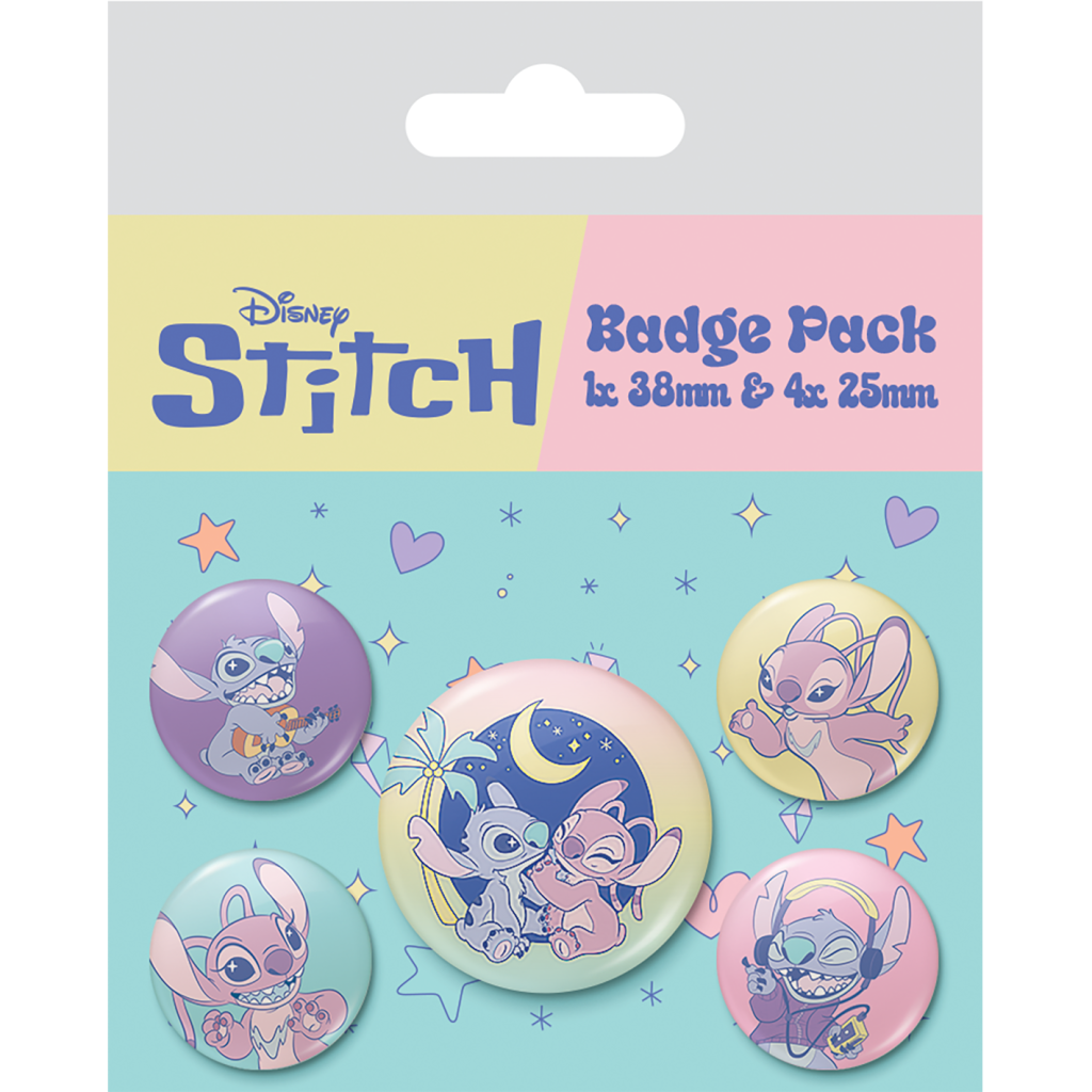 STITCH & ANGEL - Space Rocks - Pack 5 Badges : ShopForGeek.com: Badges ...