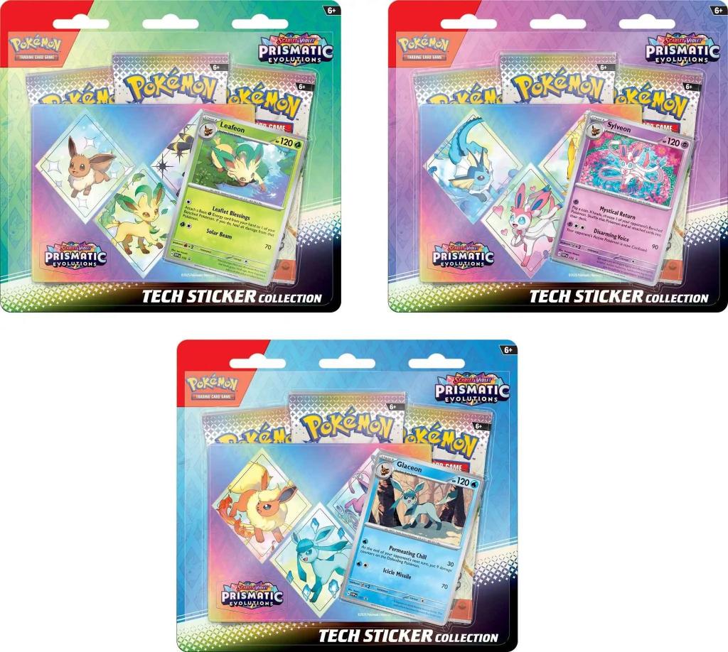 POKEMON - EV8.5 Evolutions Prismatiques Tech Sticker Box (3 Visuel)-FR ...