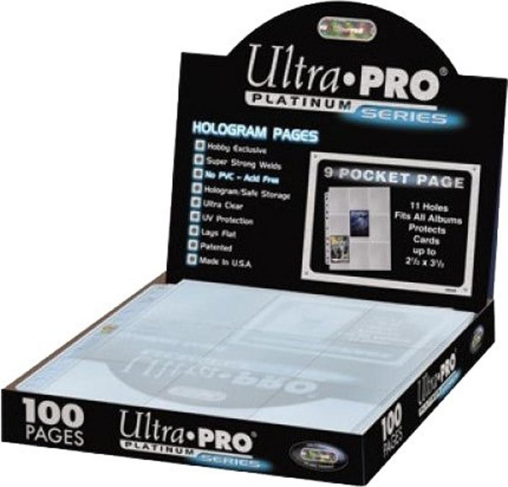 ULTRA PRO - 9-Card Pages Platinum '11 Hole' - Display 100 Pces ...
