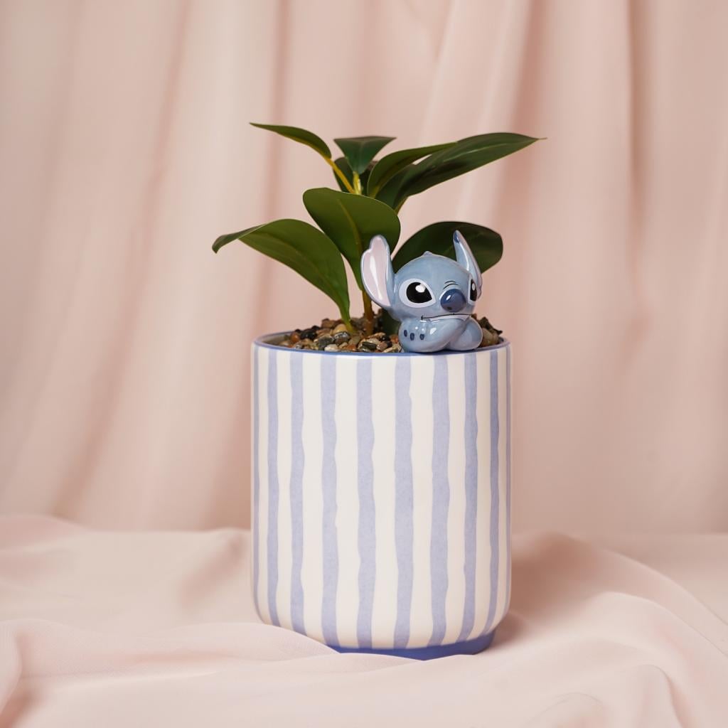 STITCH - Planter with a Mini 3D Stitch + Faux Plant : ShopForGeek.com ...