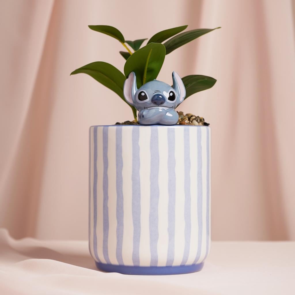 STITCH - Pot avec Mini Stitch 3D + Fausse Plante : ShopForGeek.com: Pot ...