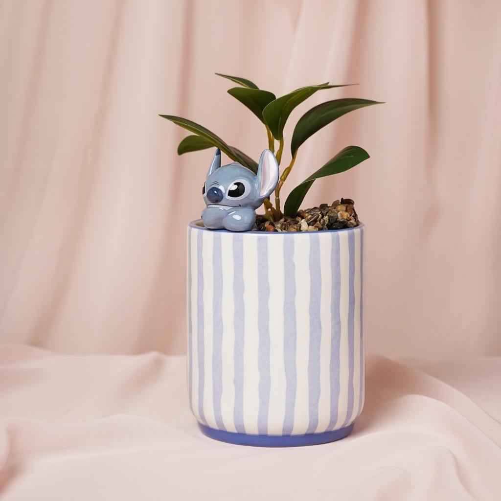 STITCH - Planter with a Mini 3D Stitch + Faux Plant : ShopForGeek.com ...