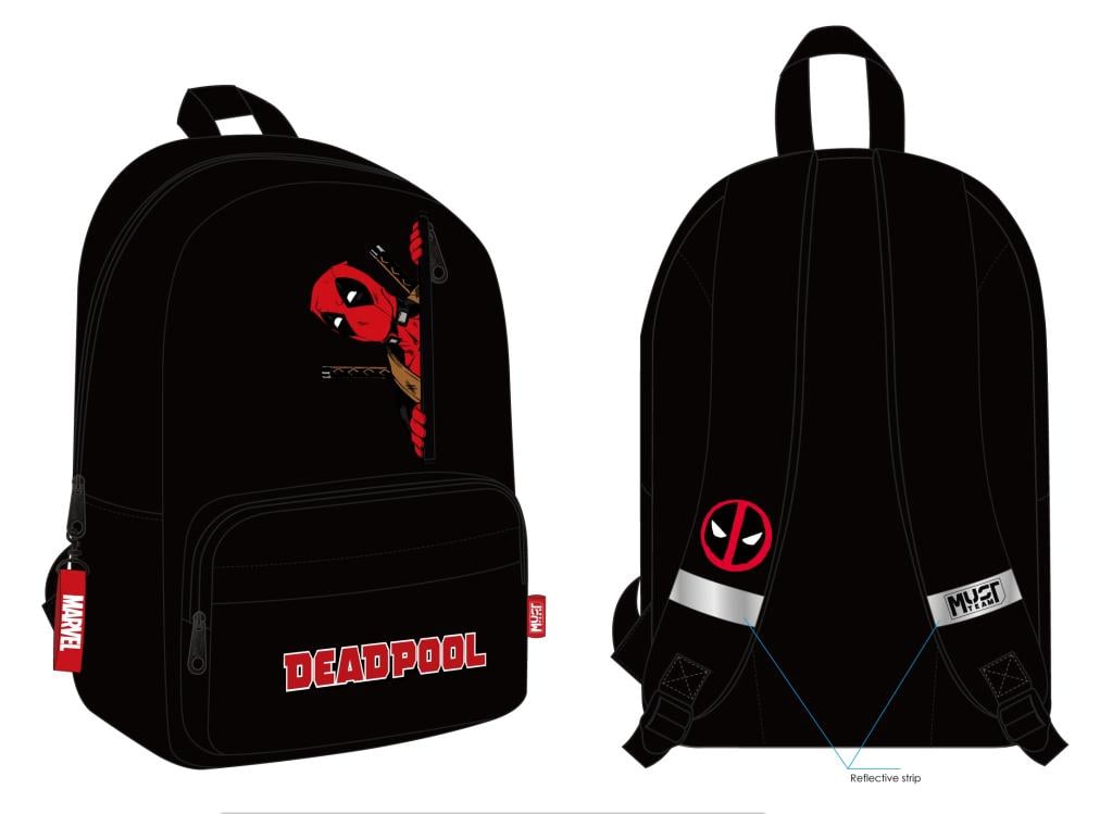 DEADPOOL - Red Logo - Backpack '41x29x17cm' : ShopForGeek.com: Bag Marvel