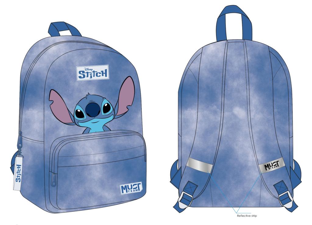 STITCH - Denim - Backpack '41x29x17cm' : ShopForGeek.com: Bag Vamos DISNEY