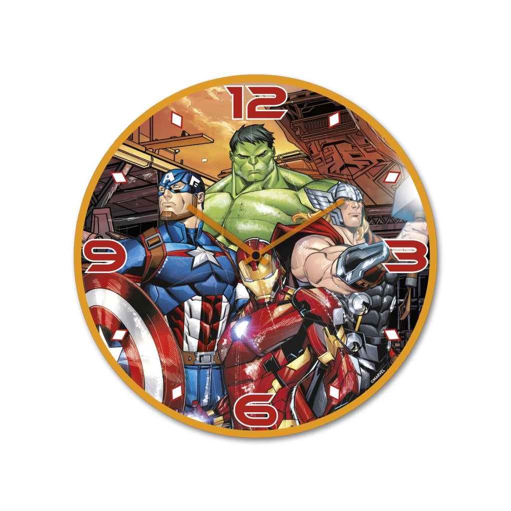 MARVEL - Wall Clock 35cm - Avengers : ShopForGeek.com: Clock Egan Marvel