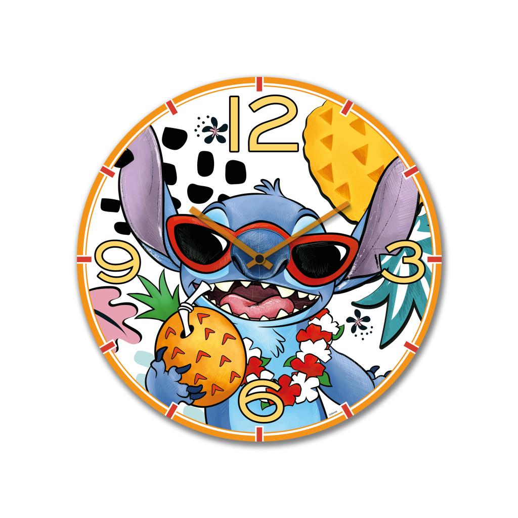 STITCH - Wall Clock 35cm - White : ShopForGeek.com: Clock Egan DISNEY