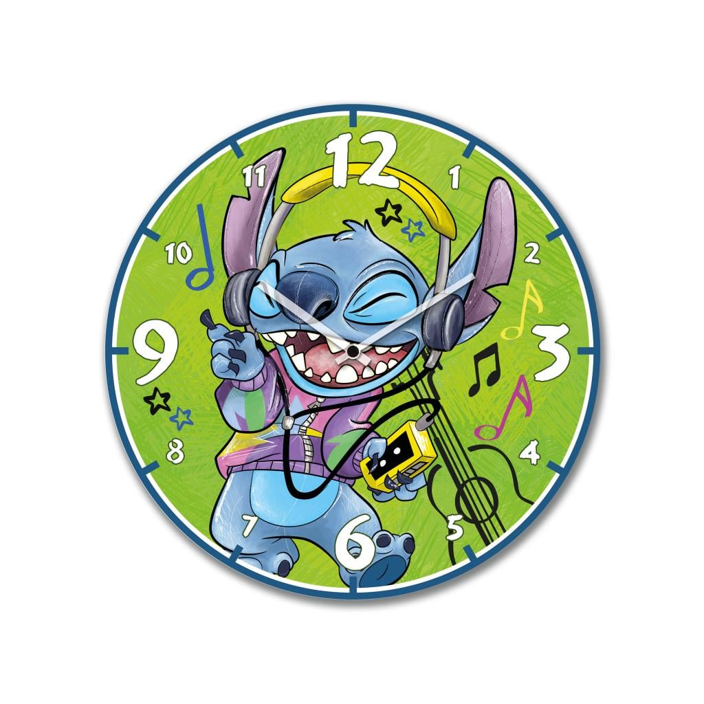 STITCH - Wall Clock 35cm - Green : ShopForGeek.com: Clock Egan DISNEY