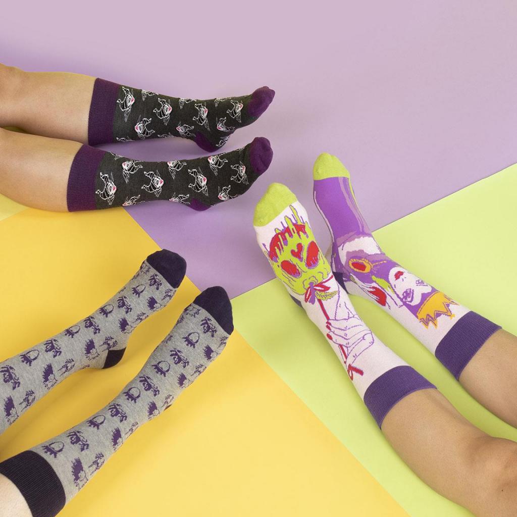 VILLAINS - 3 Pairs Socks Pack (Size 3,5-7,5) : ShopForGeek.com: Socks ...