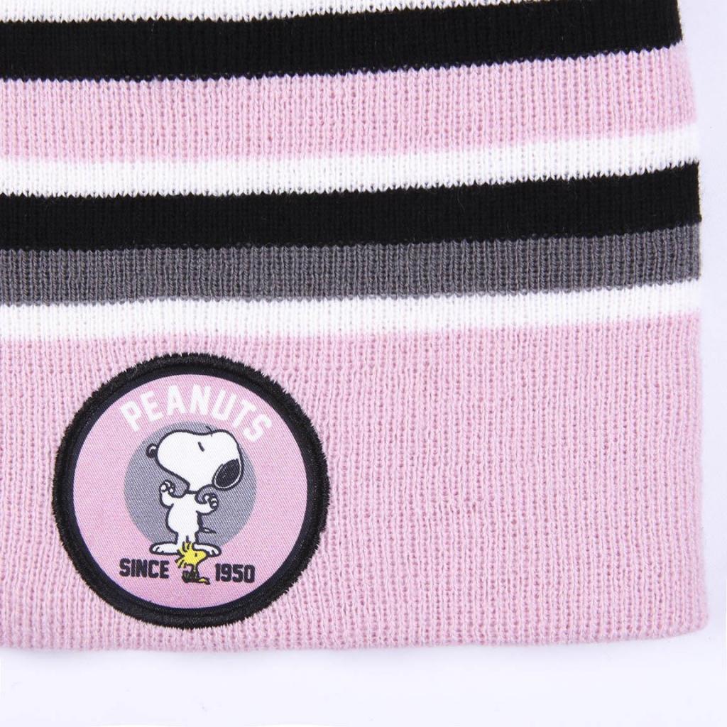 SNOOPY - Jacquard Pompon Beanie - Kids : ShopForGeek.com: Beanie hat ...