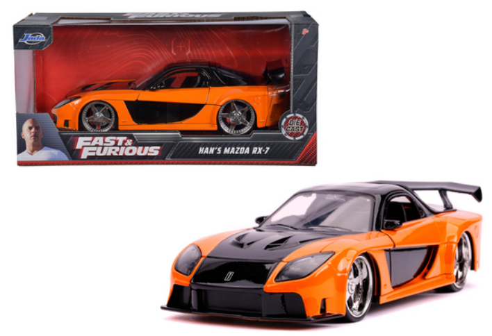 FAST & FURIOUS - Han's Mazda RX-7 - 1:24 : ShopForGeek.com: Figurine Jada Toys Fast & Furious