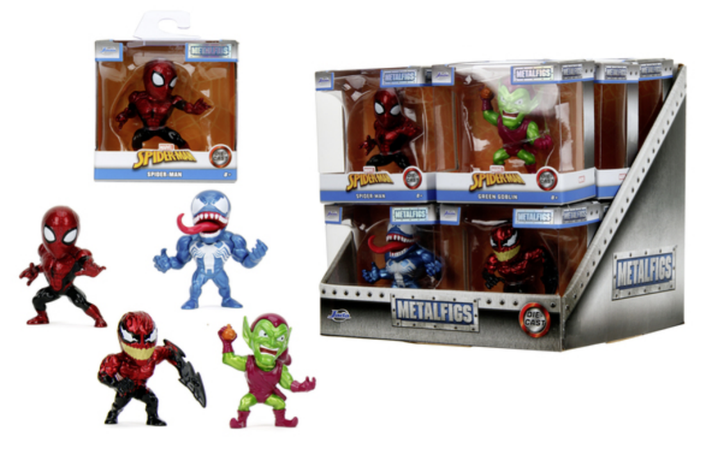 SPIDER-MAN - Display of 2,5inch Figures - 4 Modèles - 12pc - Wave 3 ...