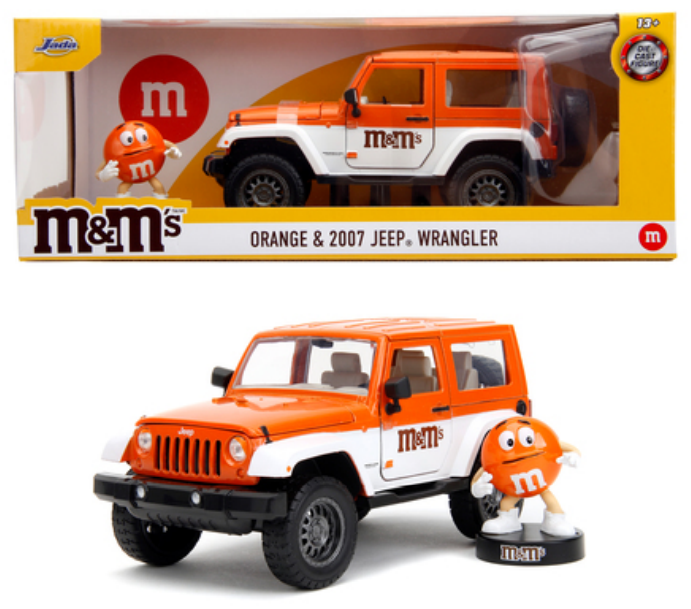 M&M'S - Orange & 2007 Jeep Wrangler - 1:24 : ShopForGeek.com: Figurines ...
