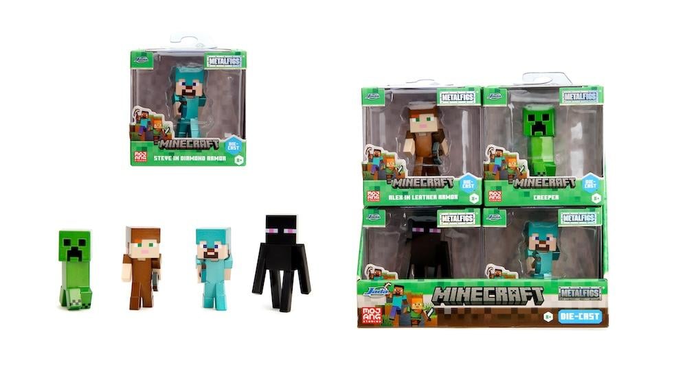 MINECRAFT - Display of 2,5inch Figures - 4 Modèles - 12pc : ShopForGeek ...