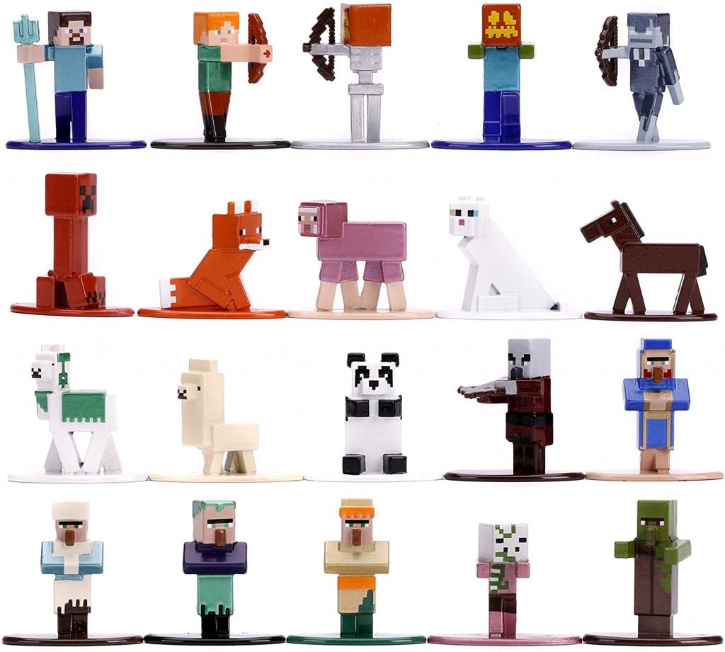 MINECRAFT - Pack of 20 figures Diecast Nano Metalfigs : ShopForGeek.com ...