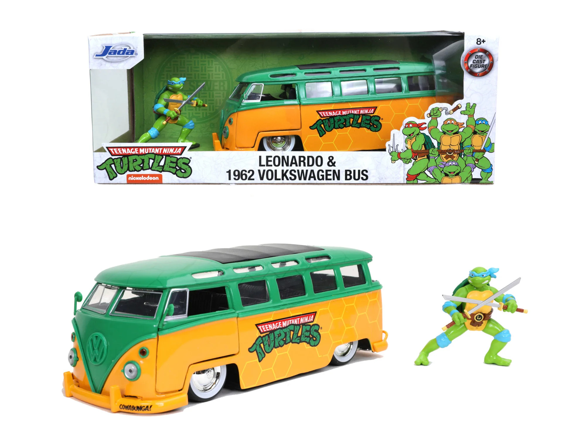 BEMS | TMNT - Leonardo & 1962 VW Bus - 1:24