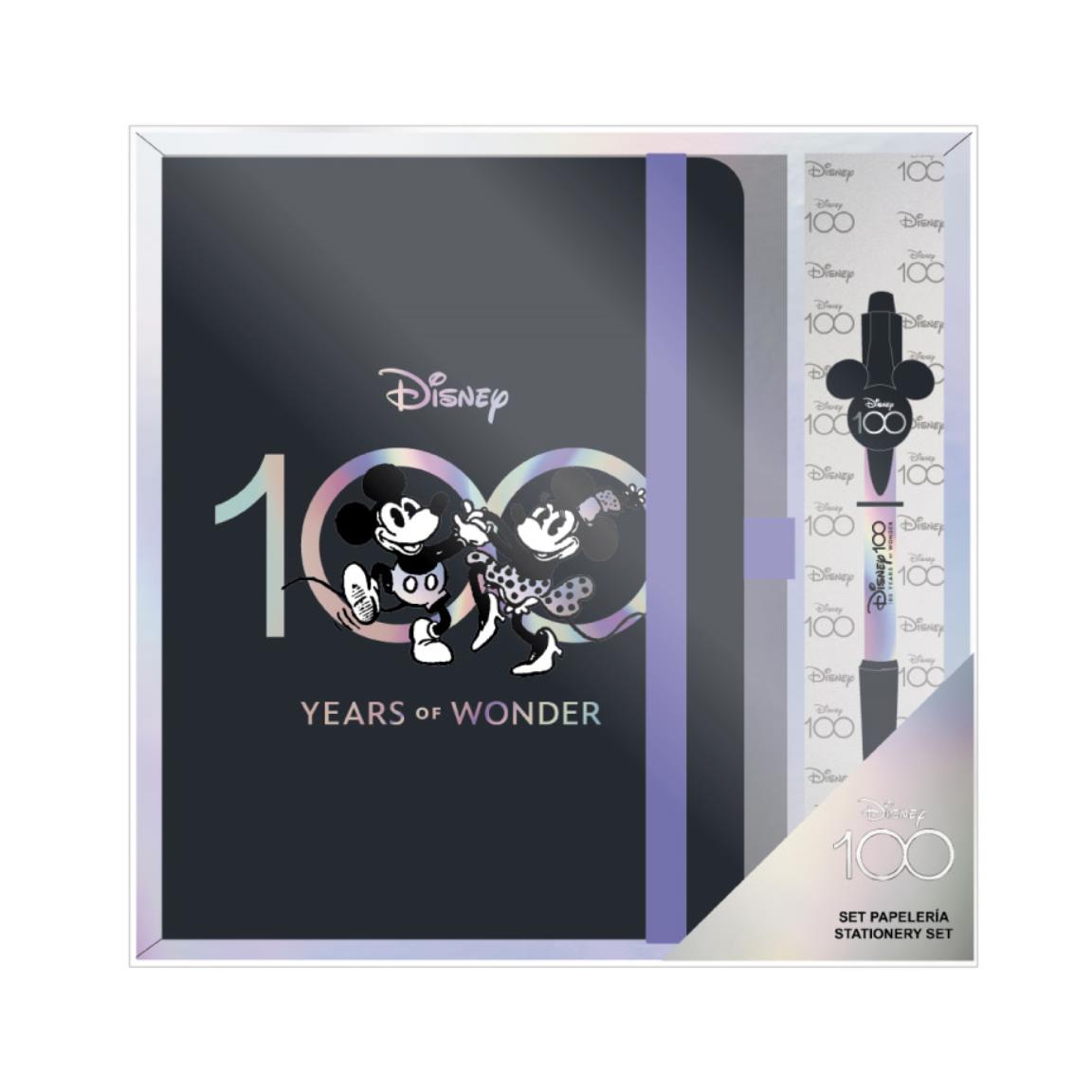 DISNEY 100 Ans - Mickey & Minnie - Set Notebook A5 + 1 Stylo-Bille ...