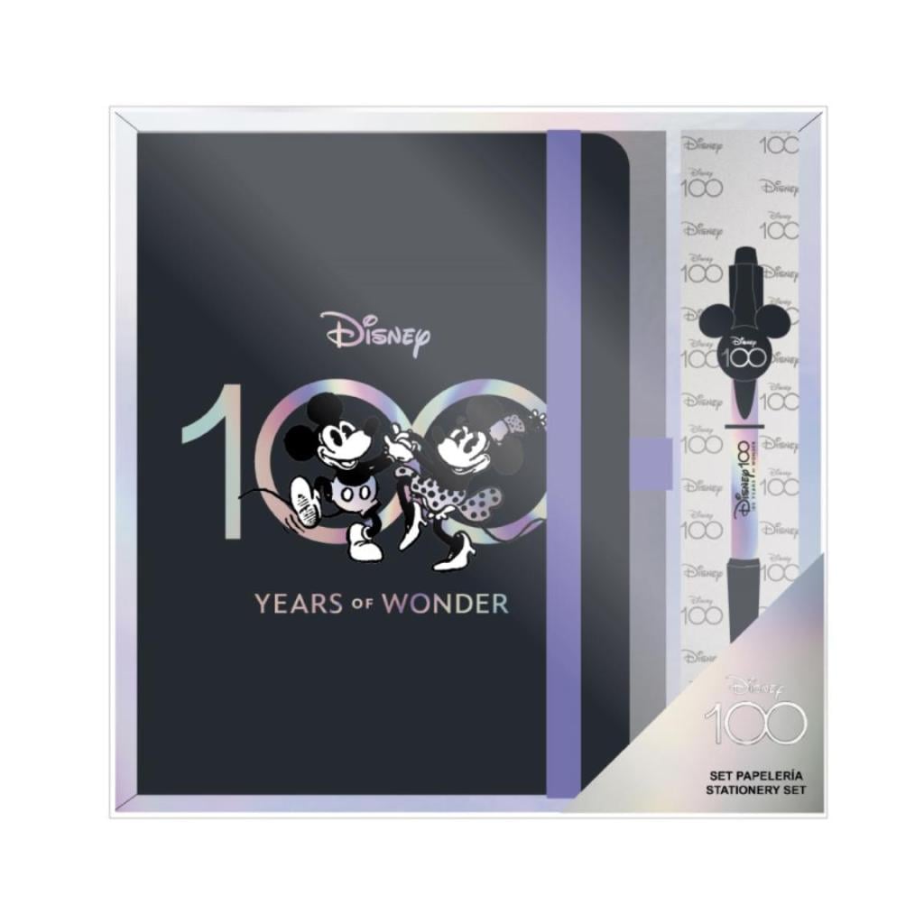 DISNEY 100 Ans - Mickey & Minnie - Set Notebook A5 + 1 Stylo-Bille ...