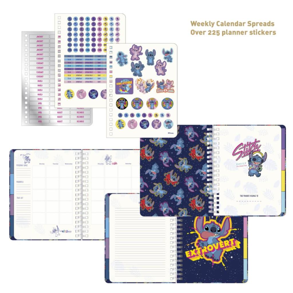 STITCH - Undated Weekly Planner Calendar + Dividers + Stickers ...