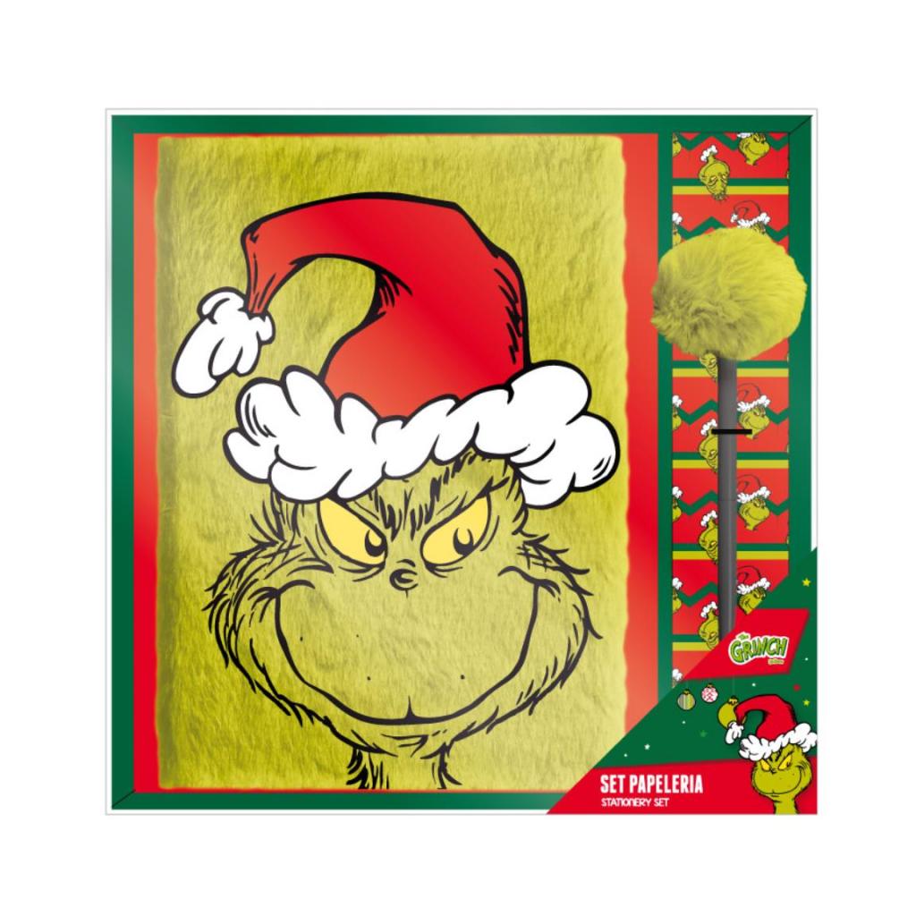 GRINCH - Pack Premium Notebook Peluche A5 + Stylo-Bille : ShopForGeek ...