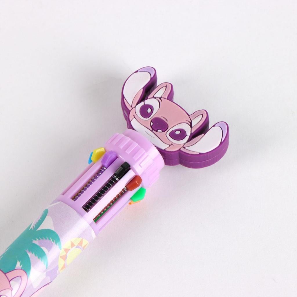 STITCH & ANGEL - Display de 16 Ball-Pen with 10 changing colors ...