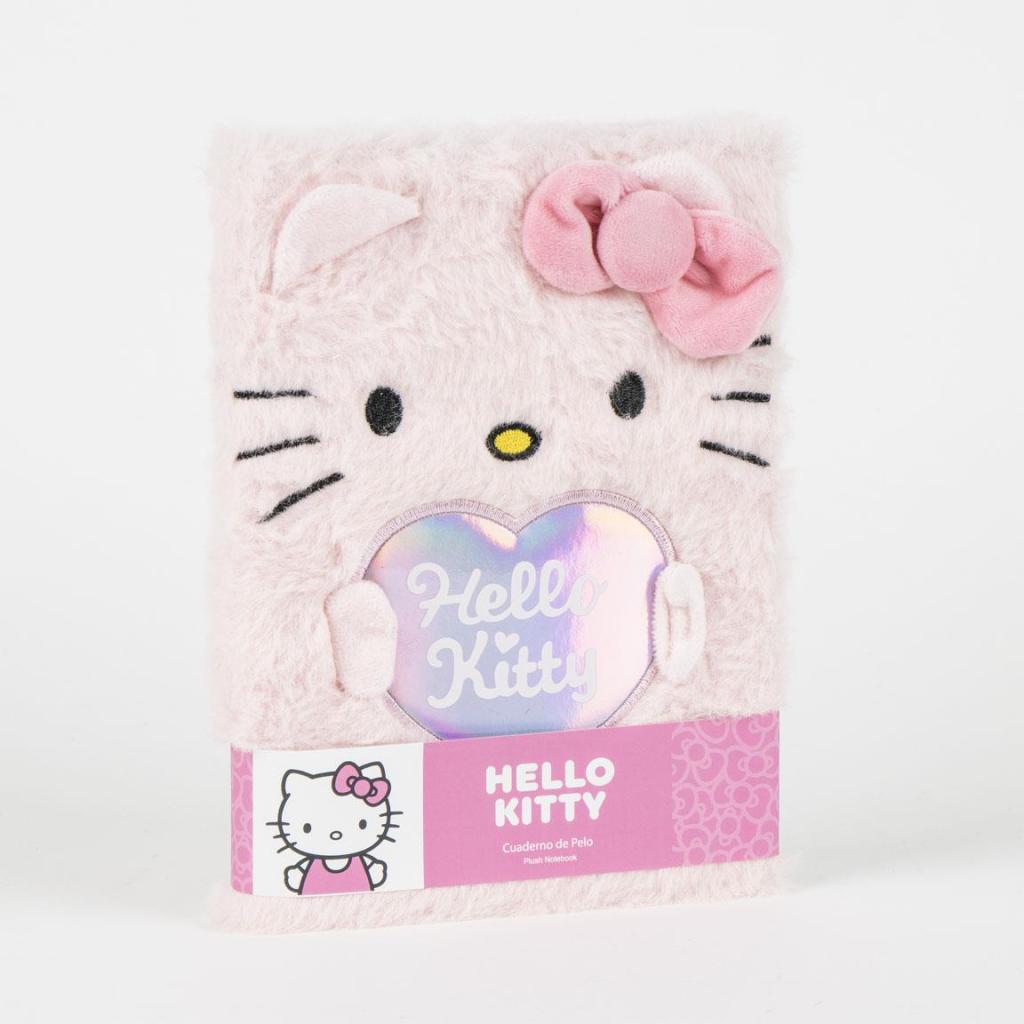 HELLO KITTY - Glitter - Premium Fur Notebook - Size A5 : ShopForGeek ...