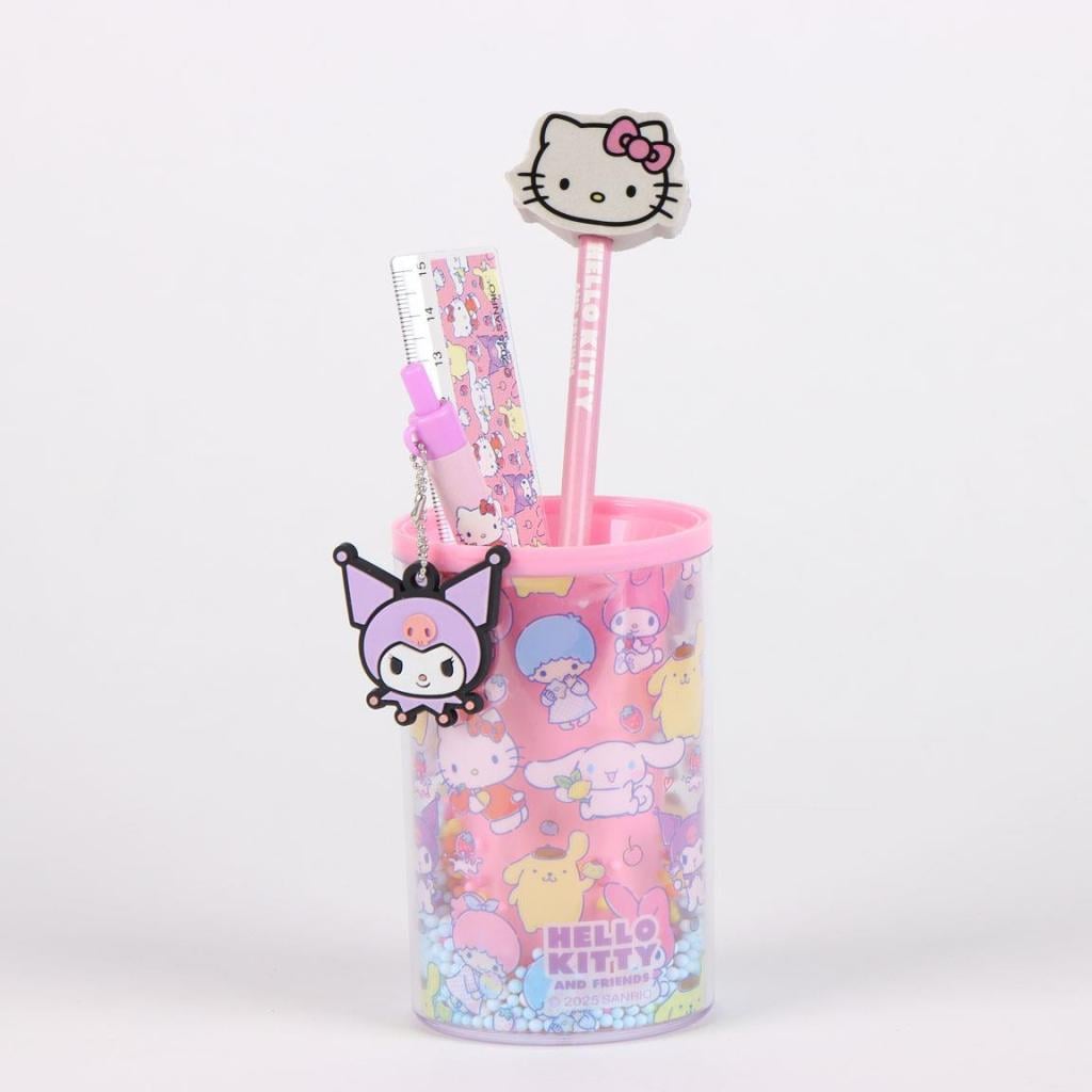 HELLO KITTY & Friends - Stationery Set - Pencil Pot + 3pc ...