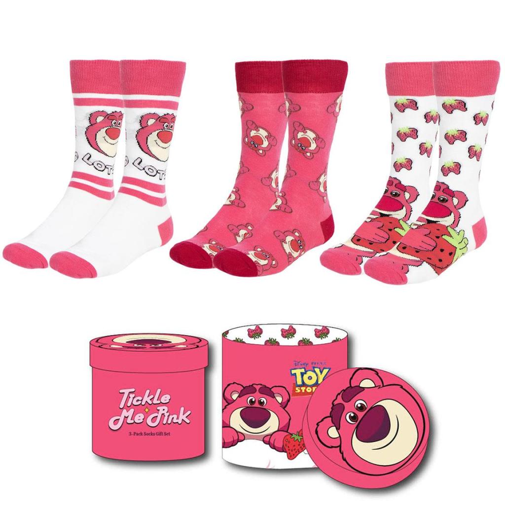 TOY STORY - Lotso - 3 Pairs socks Pack (Size 36-43) : ShopForGeek.com ...