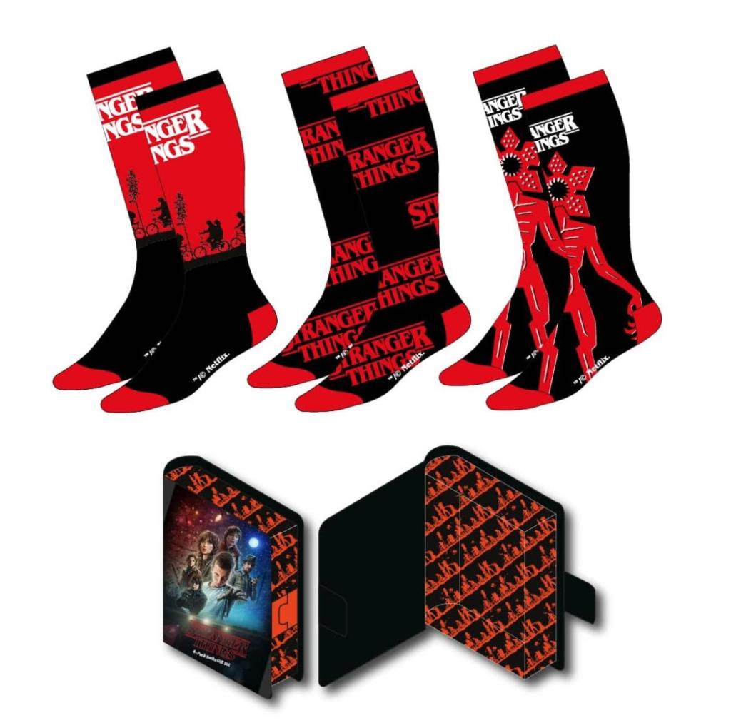 STRANGER THINGS - 3 Pairs socks Pack (Taille 38-45) : ShopForGeek.com ...