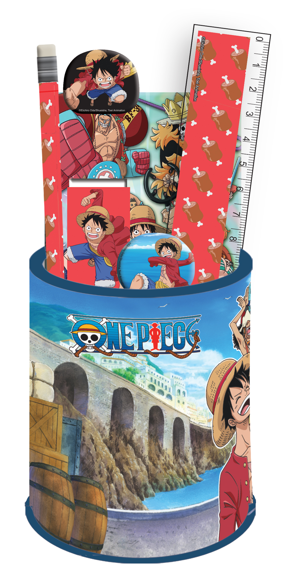 ONE PIECE - Set de Papeterie + Pot à Crayon - 7pc. : ShopForGeek.com ...
