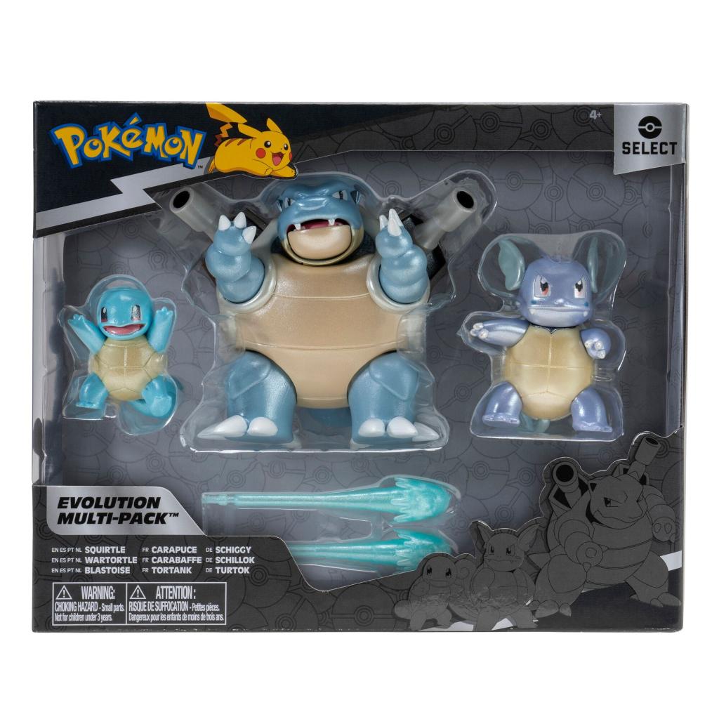 POKEMON - Carapuce, Carabaffe, Tortank - Multipack Evolution ...