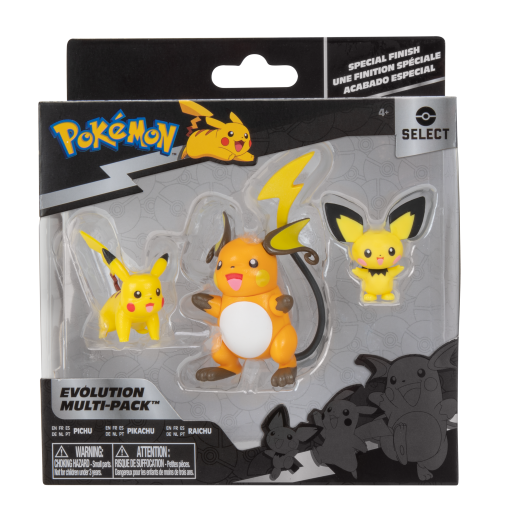 POKEMON - Pichu, Pikachu, Raichu - Multipack Evolution : ShopForGeek ...