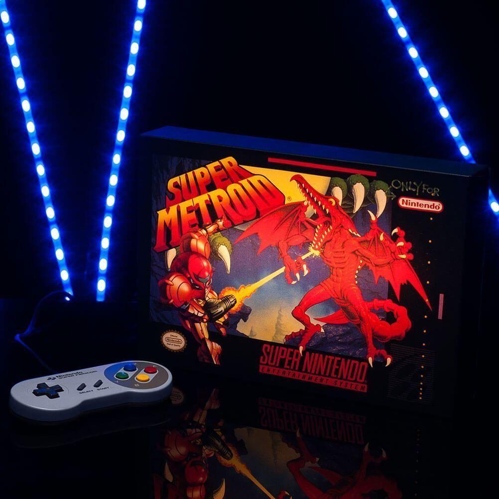 NINTENDO - Luminart 31 x 22 - Super Metroid : ShopForGeek.com: Lámpara ...