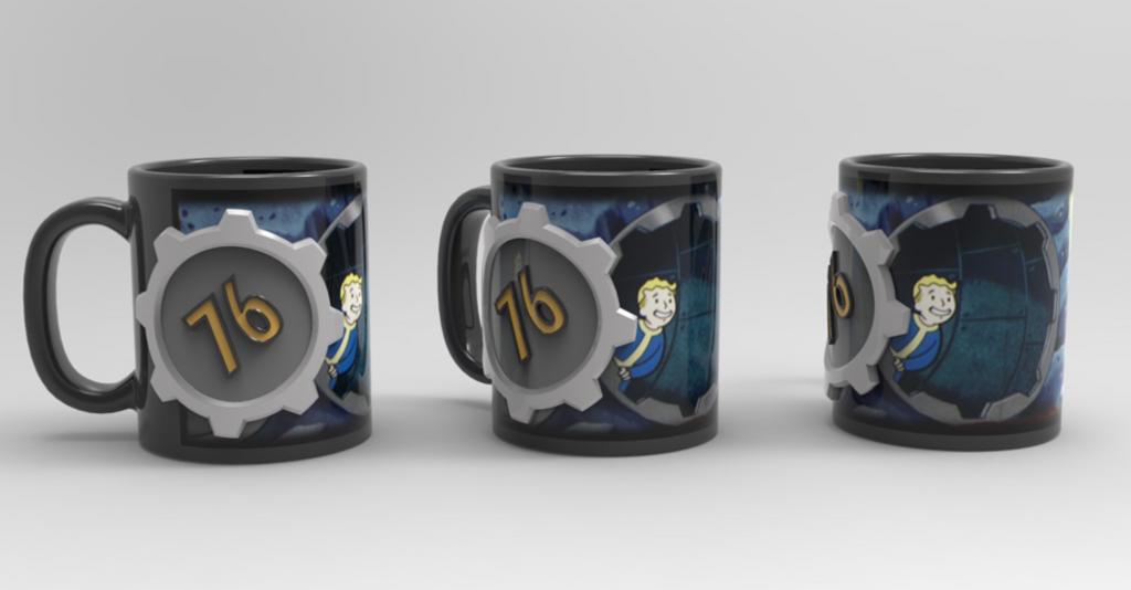 FALLOUT 76 - Mug 3D - Vault 76 : ShopForGeek.com: Mug Fallout