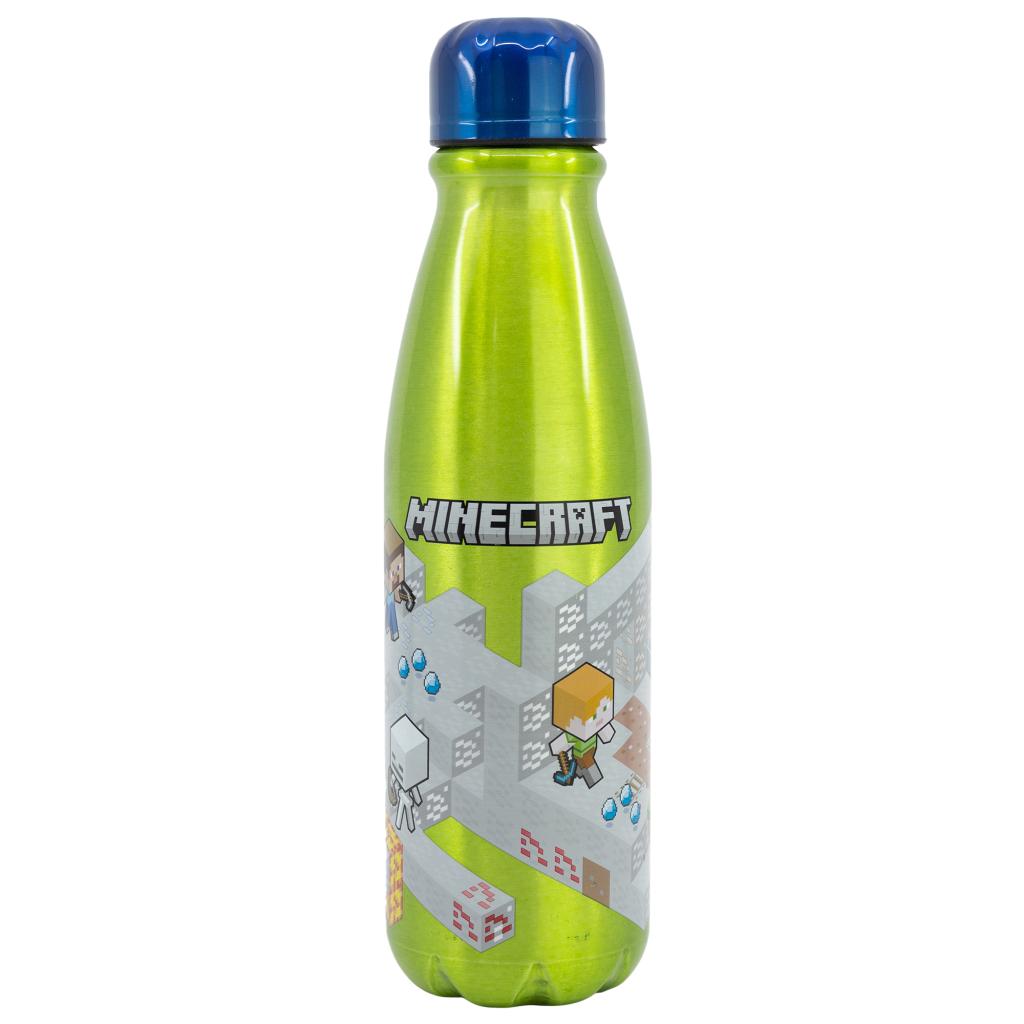 MINECRAFT - Aluminium Bottle 600ml : ShopForGeek.com: Bottle Minecraft