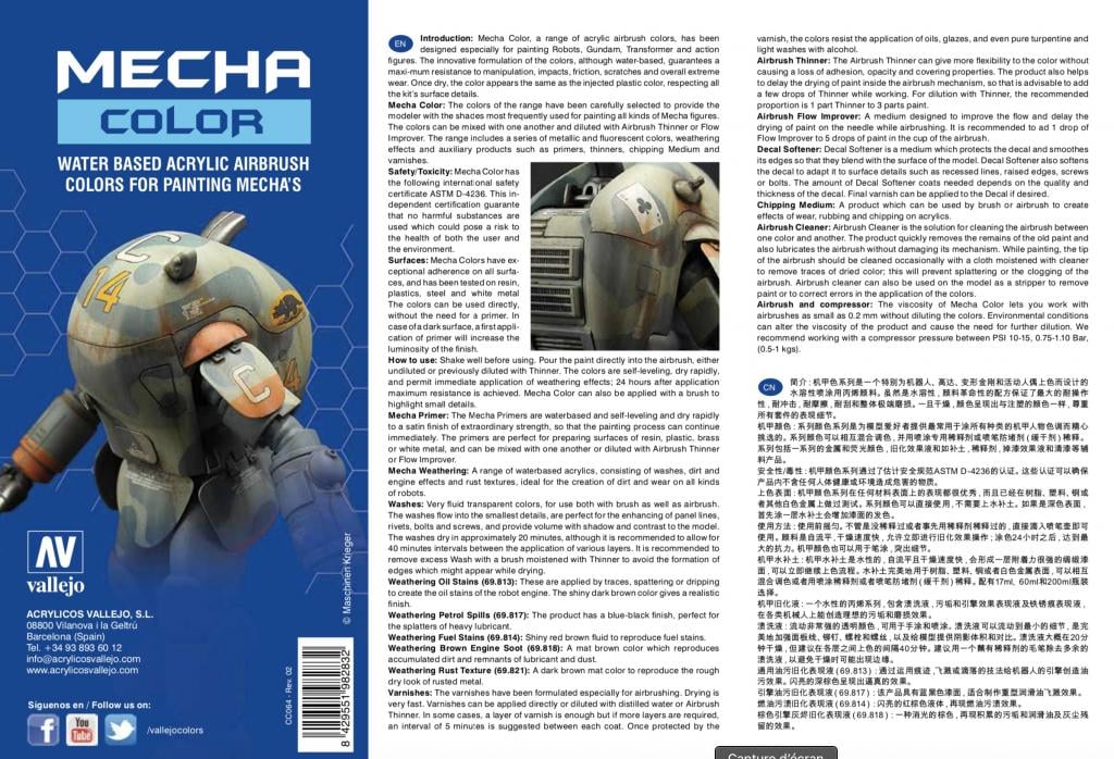 GUNDAM ACC - MECHA COLOR 69036 - Light Grey : ShopForGeek.com: Model ...