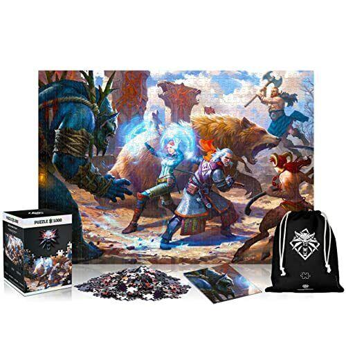 THE WITCHER - Geralt & Triss in battle - Premium Puzzle 1000P ...