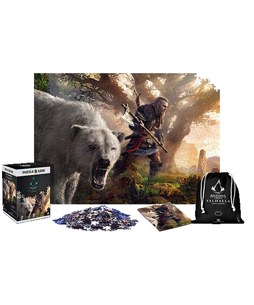 ASSASSIN'S CREED VALHALLA - Eivor & Polar Bear - Premium Puzzle 1000P ...