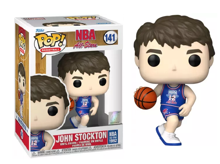 NBA Legends- POP N° 141 - John Stockton (Blue All star uni 1992 ...