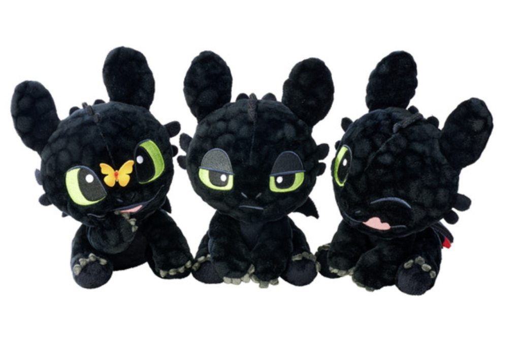 DRAGONS - Krokmou - Assortiment de 12 Peluches 3 Modèles - 18cm ...