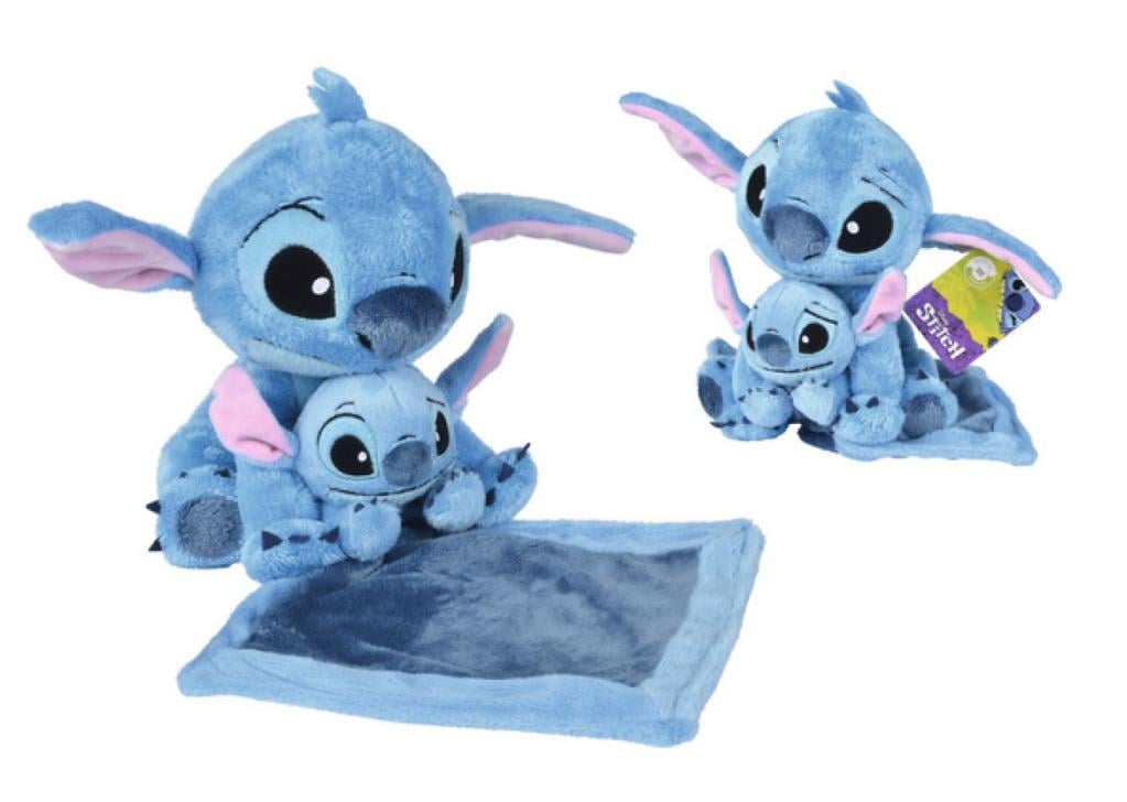 STITCH - Stitch & Baby Stitch + Comforter - Plush 25cm : ShopForGeek ...