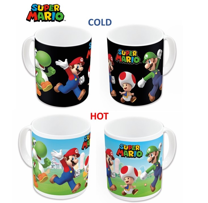 SUPER MARIO - Team - Heat Change Mug - 11 Oz : ShopForGeek.com: Mug ...