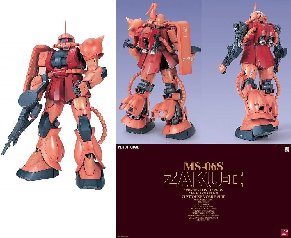 GUNDAM - PG 1/60 MS-06S Zaku-II - Model Kit REPROD : ShopForGeek.com ...
