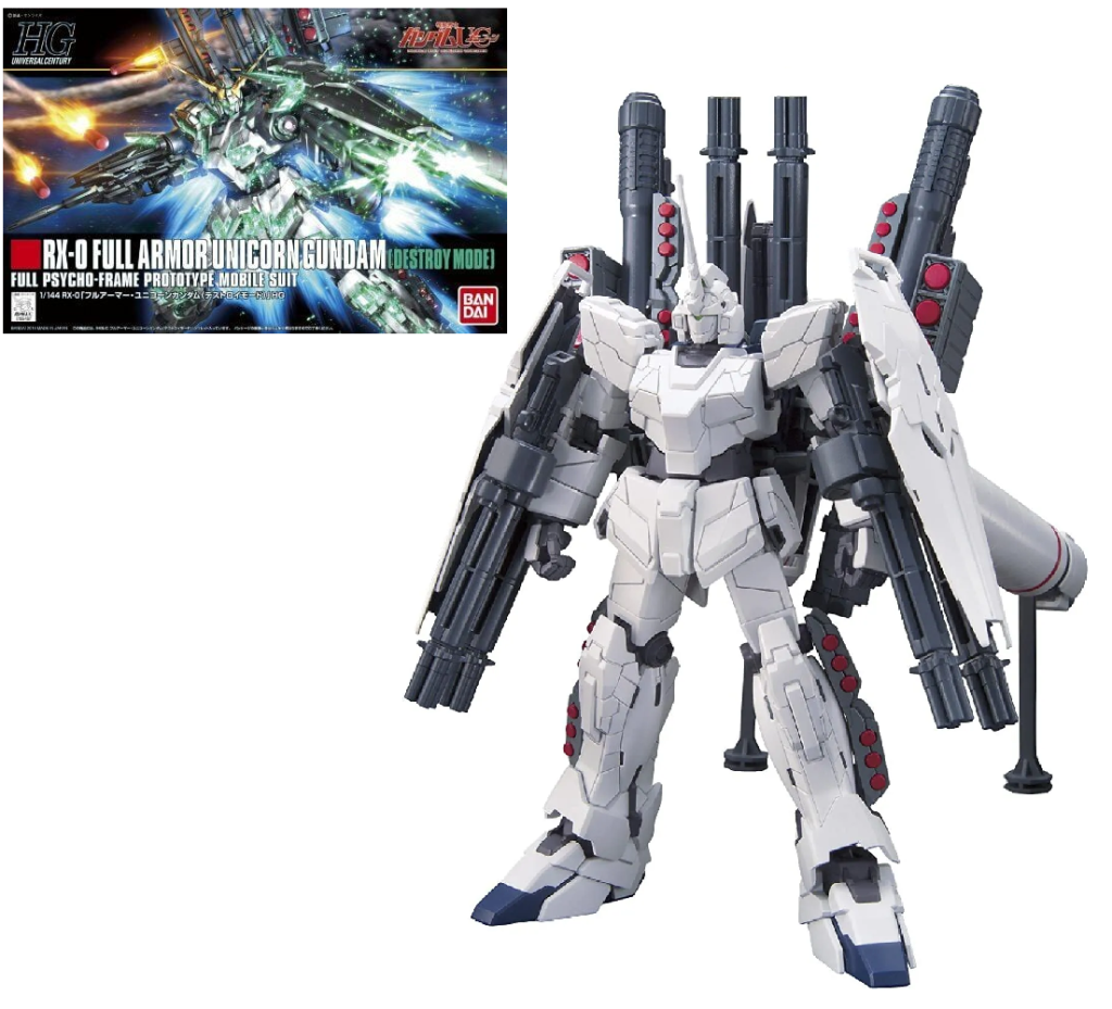 GUNDAM - HGUC Full Armor Unicorn Gundam 'Destroy' 1/144 - Model Kit ...