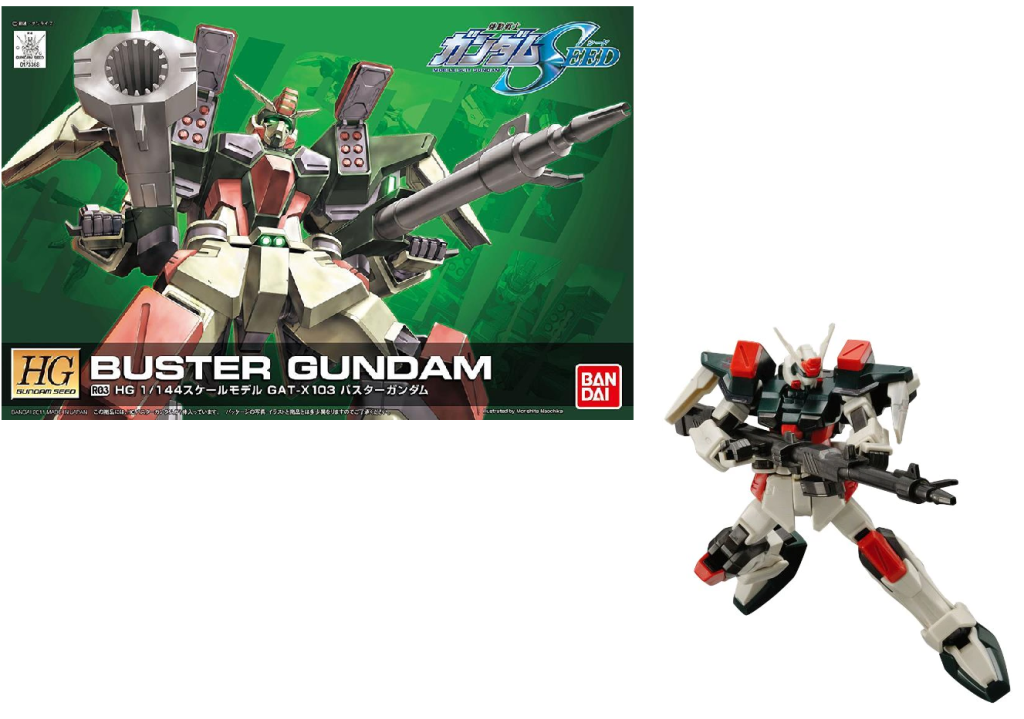 GUNDAM - HG R03 Buster Gundam GAT-X103 1/144 - Model Kit : ShopForGeek ...