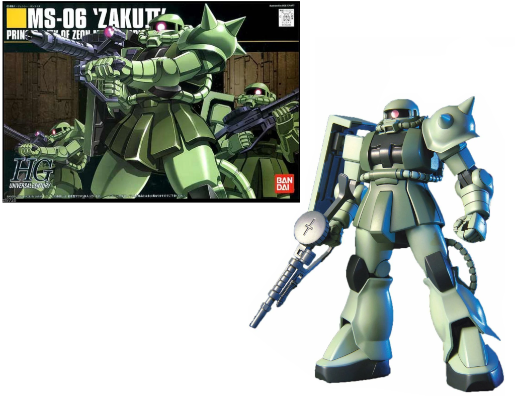 GUNDAM - HGUC 1/144 MS-06 Zaku II Mass Production - Model Kit : ShopForGeek.com: Model Kit ...