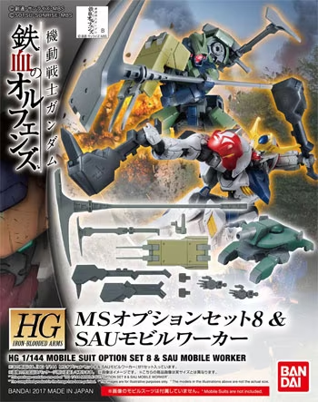 GUNDAM - HG 1/144 MS Option Set 8 & Sau Mobile Worker - Model Kit ...