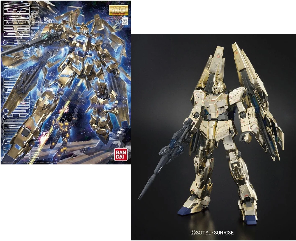 GUNDAM - MG 1/100 Unicoirn Gundam 03 Phenex - Model Kit : ShopForGeek ...